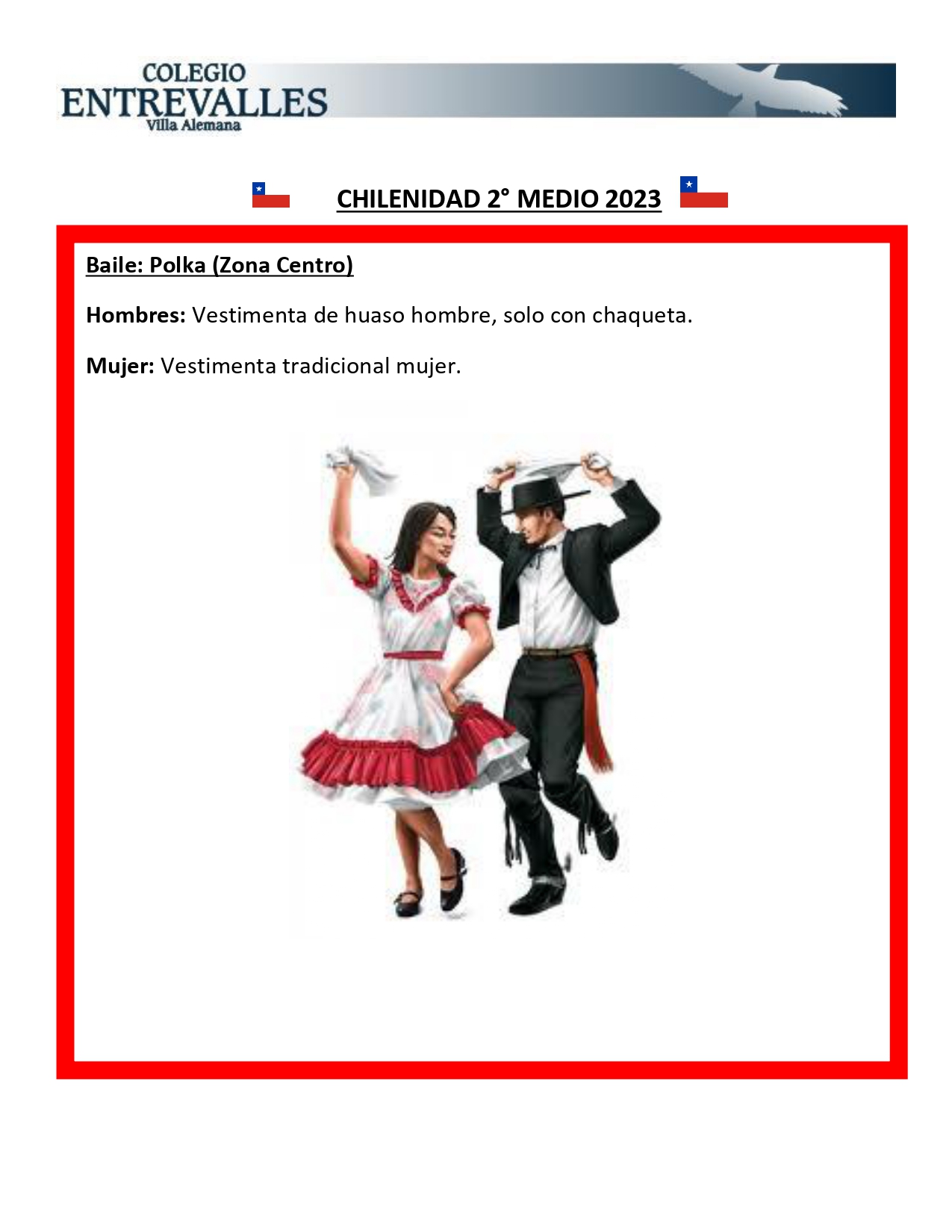 VESTUARIO CHILENIDAD 2023 – Colegio Entre Valles
